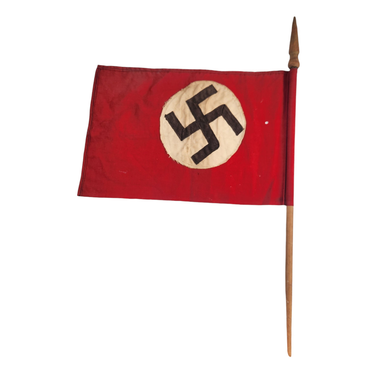 Period NSDAP Party Flag on Original Stick