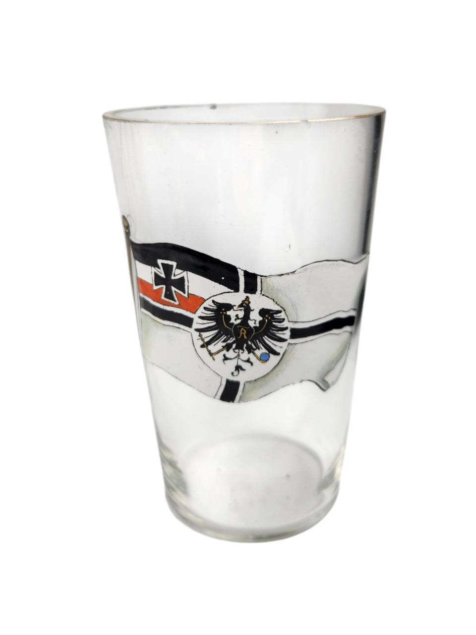 Hand-Painted Imperial War Flag Glass