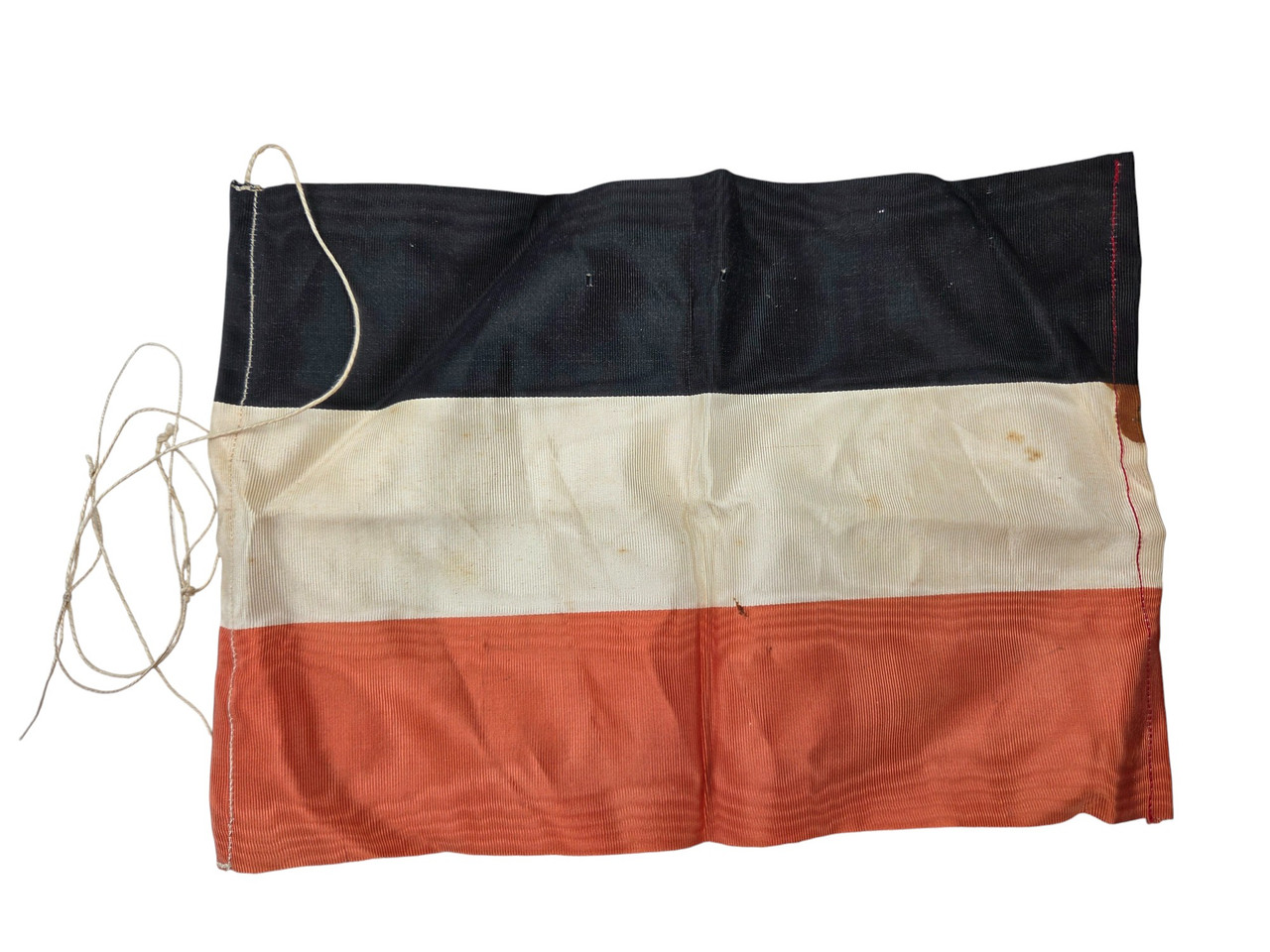 Display Sized WWI Silk Tri-Color Flag