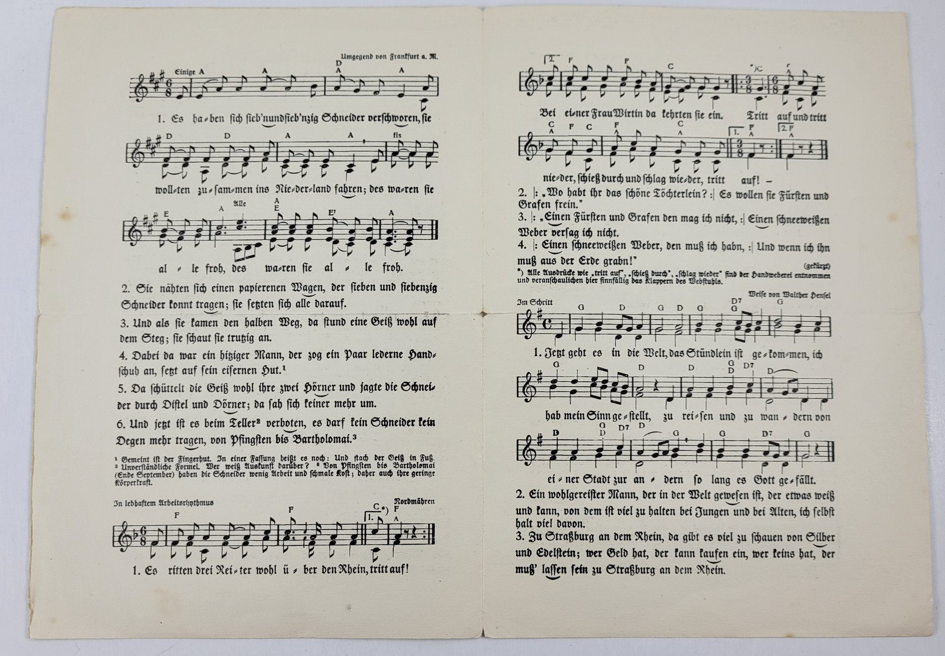 WW2 German Songsheet - Songs of the Hitler Youth (Young Girls No 15)