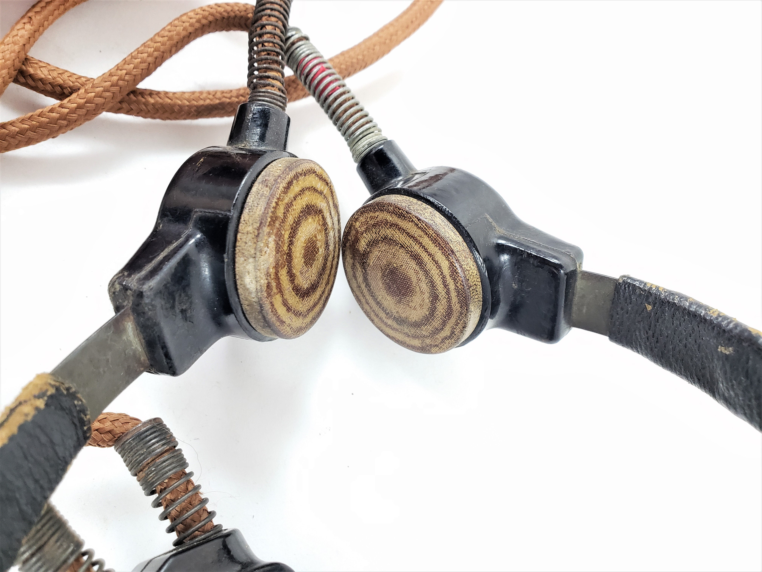 WW2 German Panzer Headset Kmf b throat mic (1)