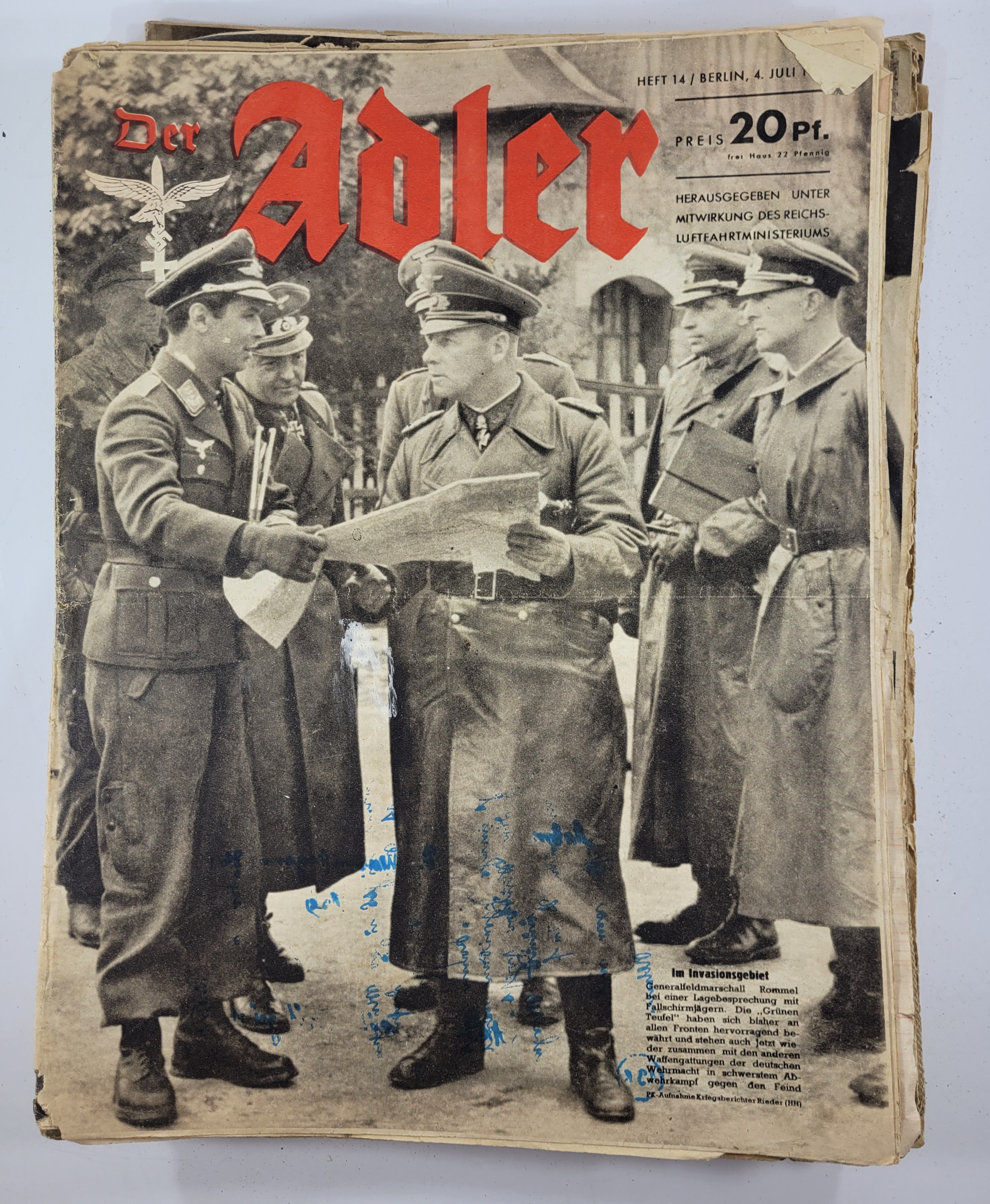 WW2 Luftwaffe Der Adler Magazine - June 1943 (2)