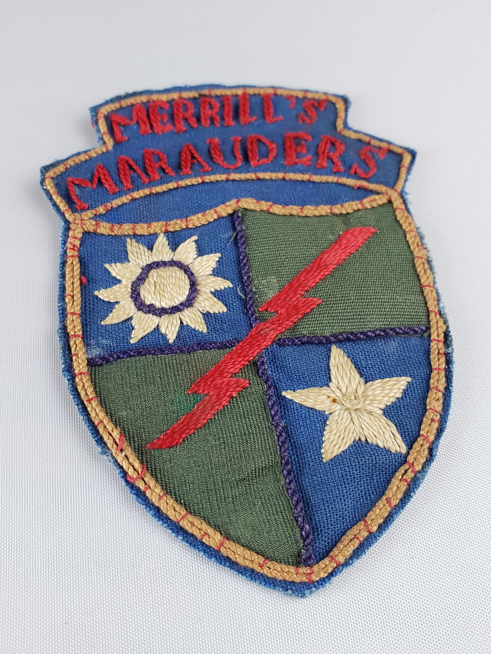 Extremely Rare Field Made Merrill's Marauders Patch - Hanna's Militaria