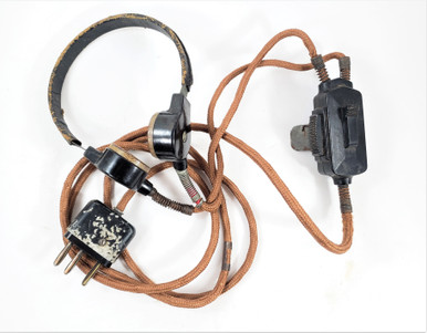 WW2 German Panzer Headset Kmf b throat mic (1)