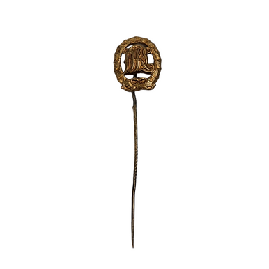 Miniature Gold DRL Sports Badge Stick-Pin