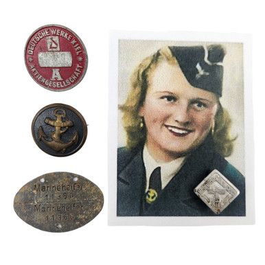 Rare Kriegsmarine Helferin Grouping - Kiel