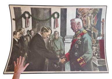 Massive Propaganda Print of Hitler/Hindenburg - Potsdam Day 1933