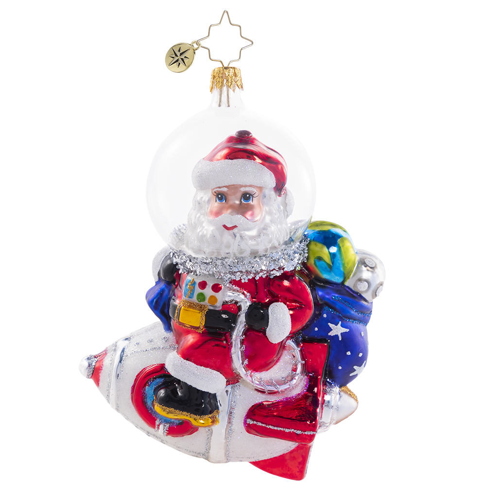 Galactic Christmas Delivery Ornament - Candles To My Door