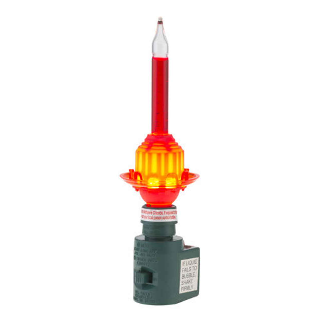 Holiday Splendor Red Bubble Bright Night Light - Candles To My Door
