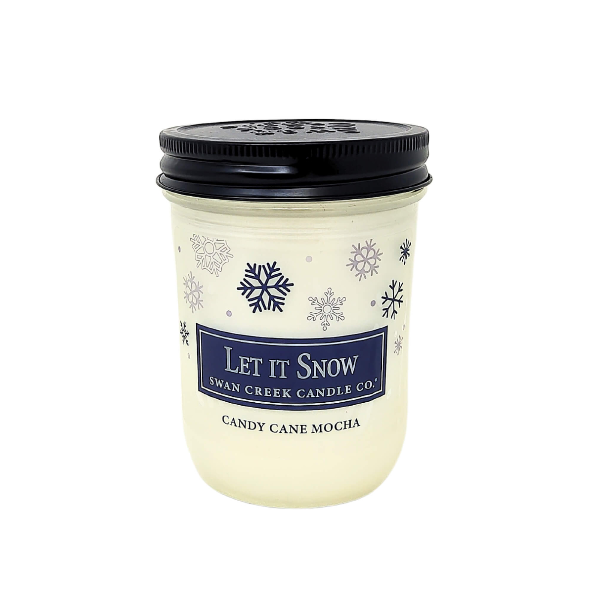 Swan Creek Candy Cane Mocha 12 oz. Christmas Traditions Jar by Candle
