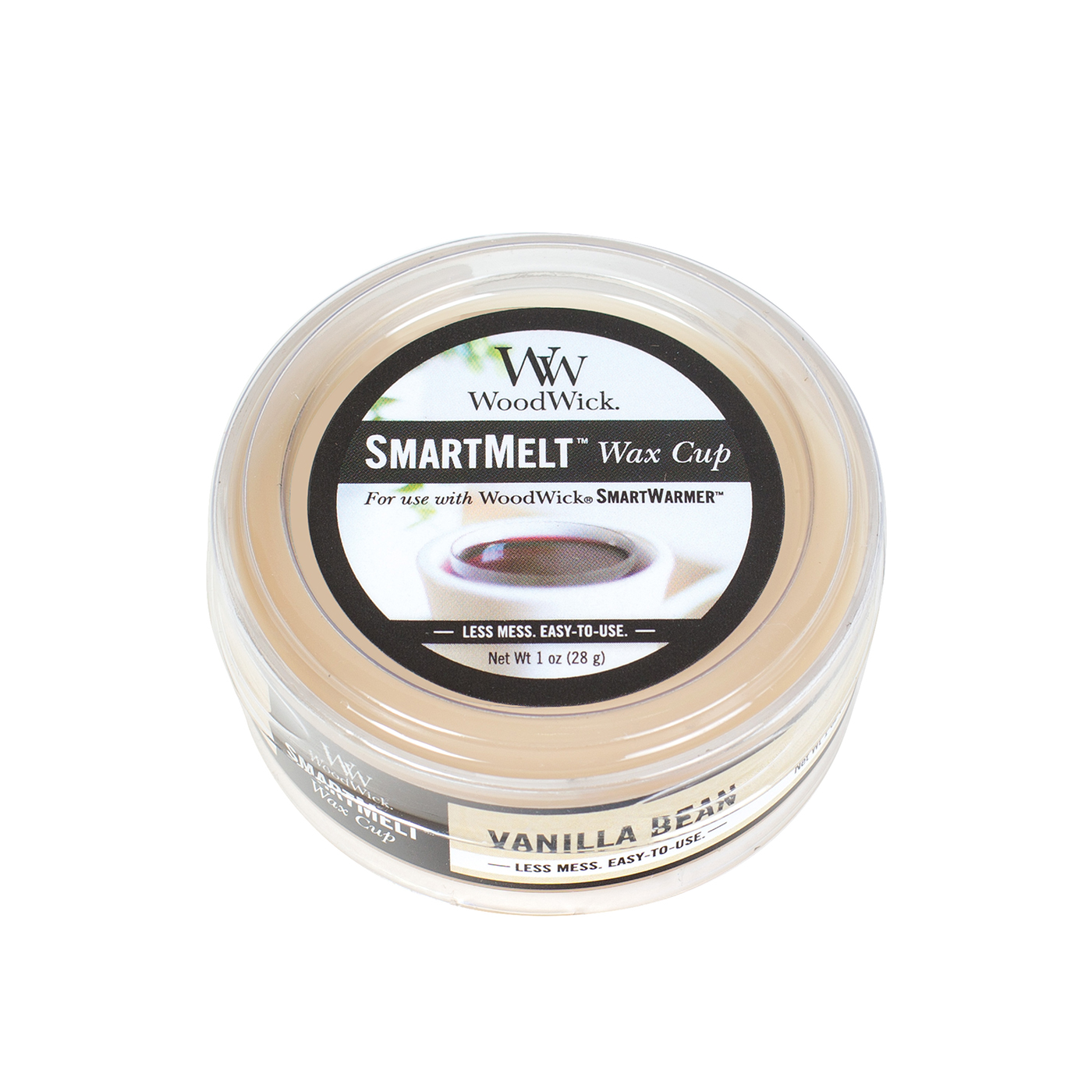 WoodWick Vanilla Bean Smart Melt Wax Cup at Candles To My Door