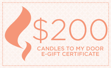 CTMD $200 Candles To My Door e-Gift Certificate| Candles To My Door