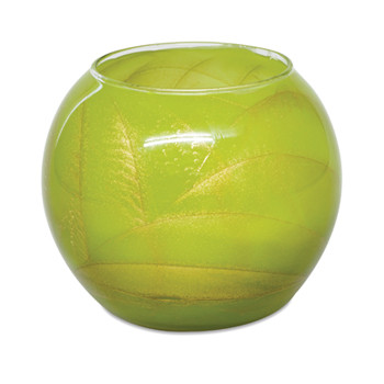 4" Avocado Esque Polished Globe Candle - Candles To My Door