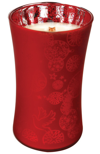 Crimson Berries Large Dancing Glass - Candles To My Door
