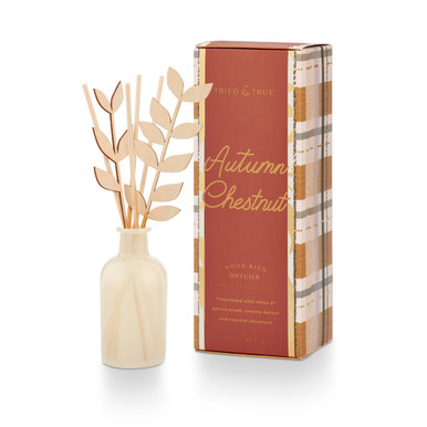 Autumn Chestnut Wood Reed Diffuser - Candles To My Door