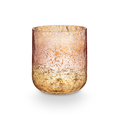 Cassia Clove Small Crackle Glass Candle - Candles To My Door