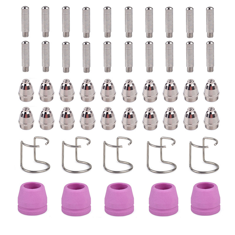 AG60HF-050, 60-Amp 50-Pcs Non-touch Pilot Arc Plasma Cutter Consumables ...