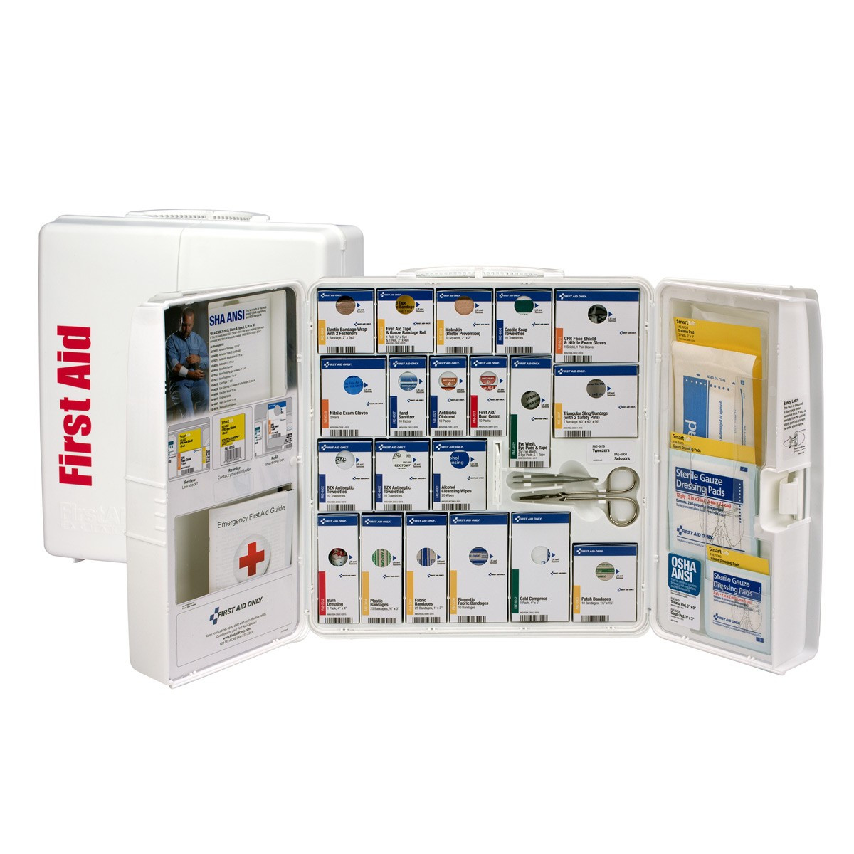 50 Person Large Plastic SmartCompliance First Aid Cabinet without ...