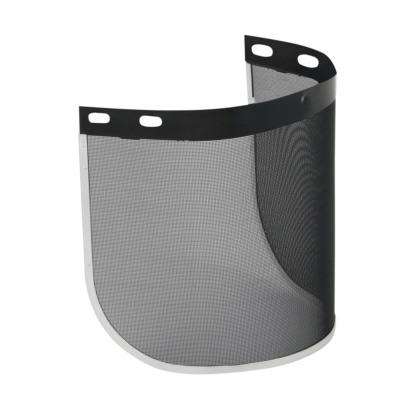 Black OS Steel Wire Mesh Safety Visor, ANSI Z87, Aluminum Binding, 8" x ...