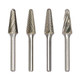 SL3NF AlumCut Radius Cone Shape 14° Burr 3/8" x 1-1/16" (2-13/16"OAL) 1 ...
