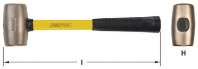 Mallet 4Lb 15" OAL - Non-Sparking, Non-Magnetic M-2FG - First ...