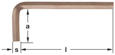 Wrench, Hex Key 36mm - Non-Sparking, Non-Magnetic WH-36MM - First ...