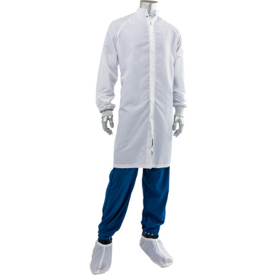 Uniform Technology C3 ISO 4 (Class 10) Cleanroom Frock, S, White CFRZC ...