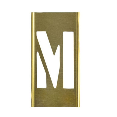Stencil Sort-6" Brass Gothic M 10016M - First Industrial Supplies