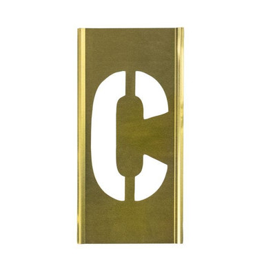Stencil Sort-8" Brass Gothic C 10160C - First Industrial Supplies