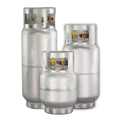 Aluminum Forklift Tank - 20 Lb. w/GA,SV,FLL, SC, FV, RD - Fully-Fit ...