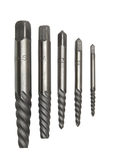 #1-5 Carbon Steel Spiral Flute Screw Extractor Set DEWEZS1-5 - First ...