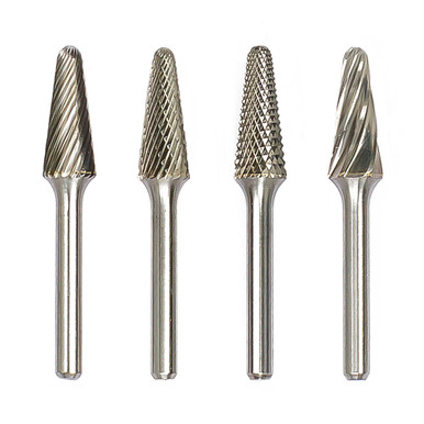 SL3NF AlumCut Radius Cone Shape 14° Burr 3/8" x 1-1/16" (2-13/16"OAL) 1 ...