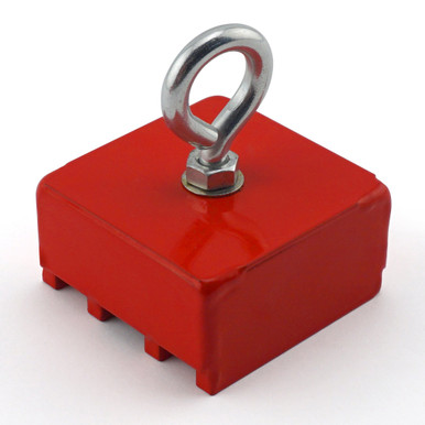 Heavy-Duty Holding and Retrieving Magnet - 2.0'' L x 2.0'' W x 1.062 ...