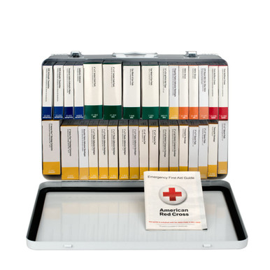 36 Unit First Aid Kit, Metal Case 243-AN - First Industrial Supplies