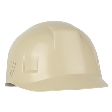 Bump Cap,Ventilated,4-Pt Pin-Lock Suspension, Beige Hard Plastic Bump ...