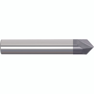 1/2" Cutting Dia. 1/2"Shank Dia, 2 Flute, 90 Degrees, Carbide Chamfer ...