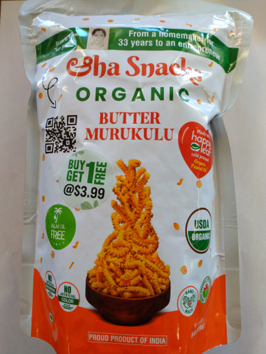 Aha Snacks - Butter Murukku 170g - Mantra Bazaar