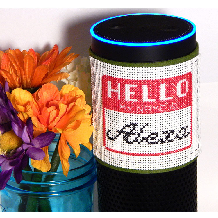 Echo Alexa Name Badge Cross Stitch Chart - PinoyStitch