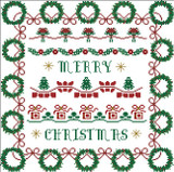 Christmas Wreath Borders Sampler - PinoyStitch