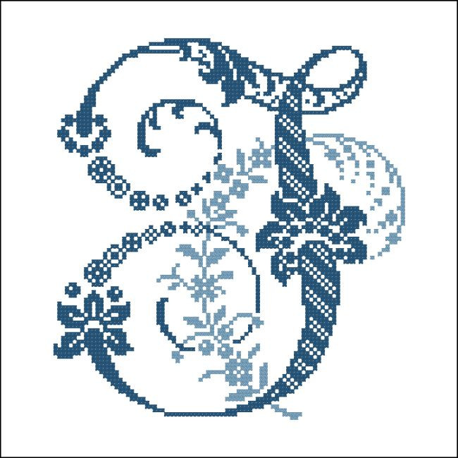 Elaborate Alphabet J - PinoyStitch