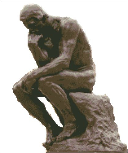 The Thinker - PinoyStitch