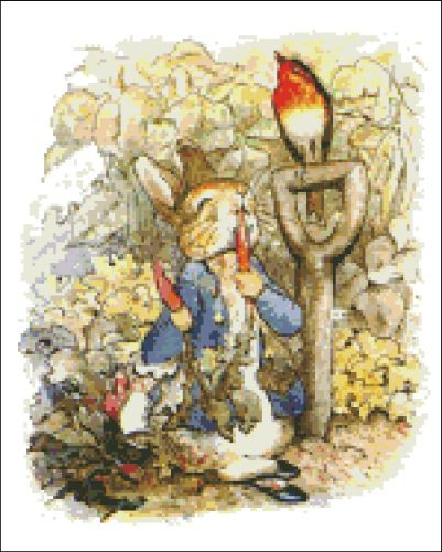 Peter Rabbit Eats Radishes - PinoyStitch