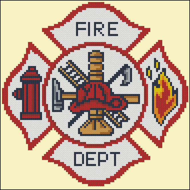 Fire Dept Emblem - PinoyStitch
