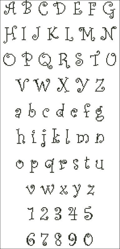 Curly Alphabet - PinoyStitch