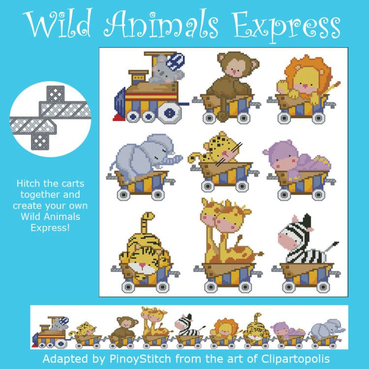 Wild Animals Express - PinoyStitch