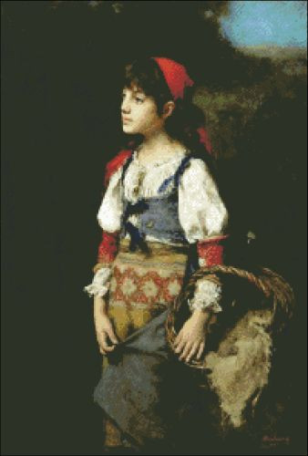 Pretty Peasant Girl - PinoyStitch