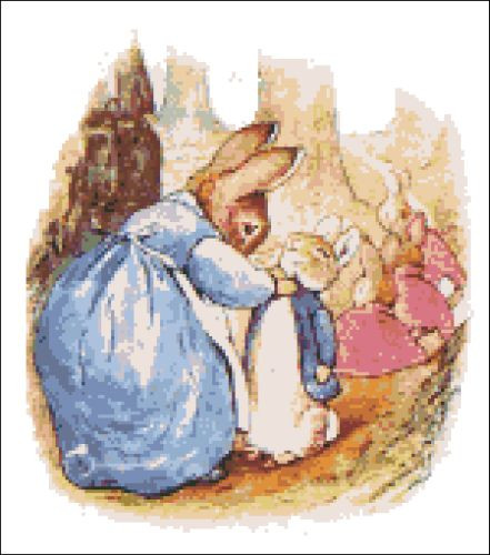 Be Good Little Rabbits Peter Rabbit - PinoyStitch