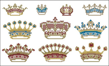 Victorian Crown Motifs - PinoyStitch