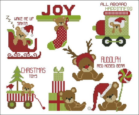 Christmas Bears - PinoyStitch