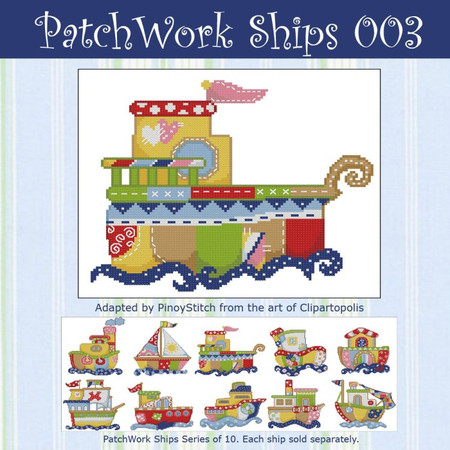 Patchwork Ships 003 - PinoyStitch